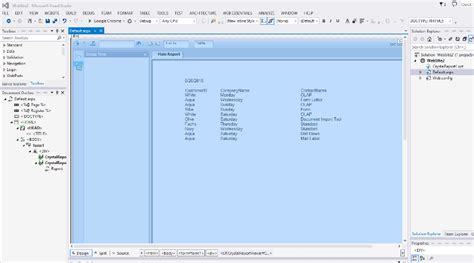 Solved Basic Crystal Report Not Showing Up On ASP NET Page Experts Exchange