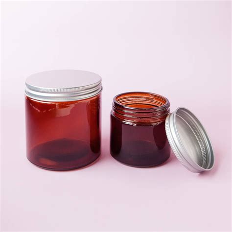 Amber 6 Oz Glass Jar Bramble Berry