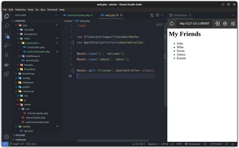 laravel101 exploring laravel controllers and namespace loading dev