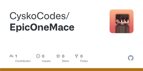 GitHub CyskoCodes EpicOneMace