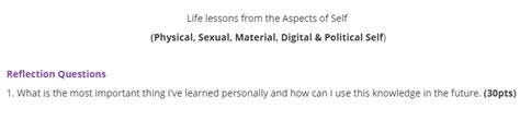 Solved The Learnings Must Be Related To Physical Sexual Chegg Com