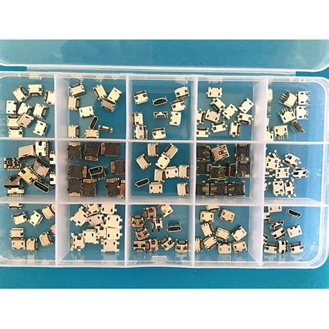 Multi Specification Micro USB Connector Pin Charge Female SMT Socket Jack Set Walmart Com