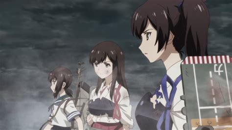 배경 화면 애니메이션 소녀들 Anime Screenshot 간타이 컬렉션 후부키 칸 콜레 아카기 칸 콜레 가가 칸 콜레 포니 테일 긴 머리 Side