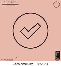 Check Box Line Icon Stock Vector Royalty Free Shutterstock