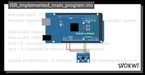 ISR Implemented Main Program Ino Wokwi ESP32 STM32 Arduino Simulator