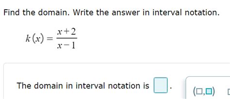 Solved Find The Domain Write The Answer In Interval Chegg