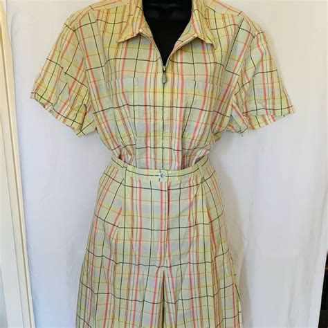 Vintage Villager Liz Claiborne Short Set Nwot Gem