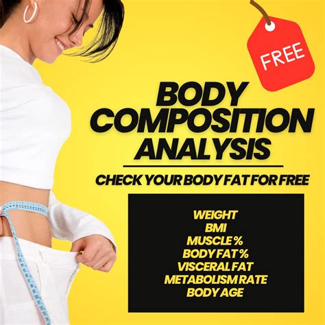 Free Body Composition Scan Health And Nutrition Health Monitors