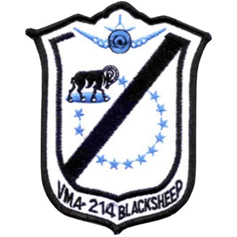 Vma 214 Patch Blacksheep Korean War Squadron Patches Marine Patches