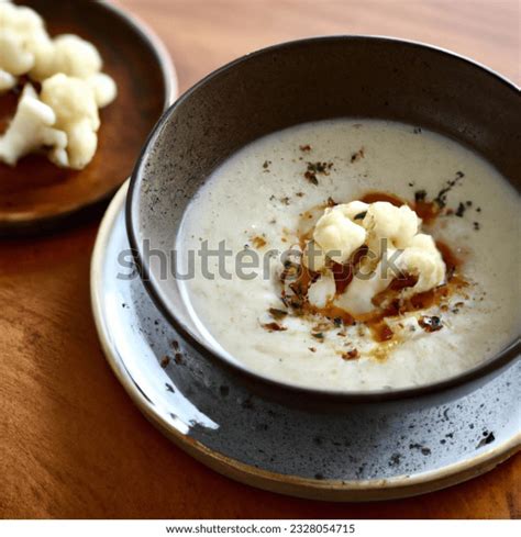 Indoor Photo Cauliflower Parsnip Soup Ai Generated Image 2328054715