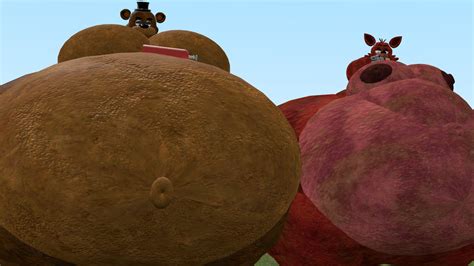 Inflated Freddy And Fat Foxy Angle 2 By Legoben2 On Deviantart