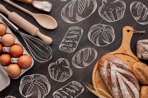 Free Vector Bakery Pattern Background
