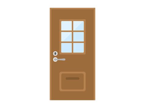 木製の丸いドアの無料イラスト イラストセンター