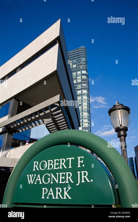 Wagner Park Lower Manhattan New Banque De Photographies Et Dimages à