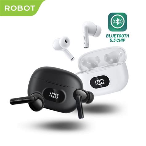 Jual Robot Wireless Earphone Tws Airbuds T Original Deep Bass Bluetooth Shopee Indonesia