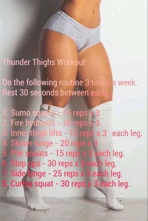 Get Thick Thigh Workout Thunder Thighs Workout At Home Thunder Legs
