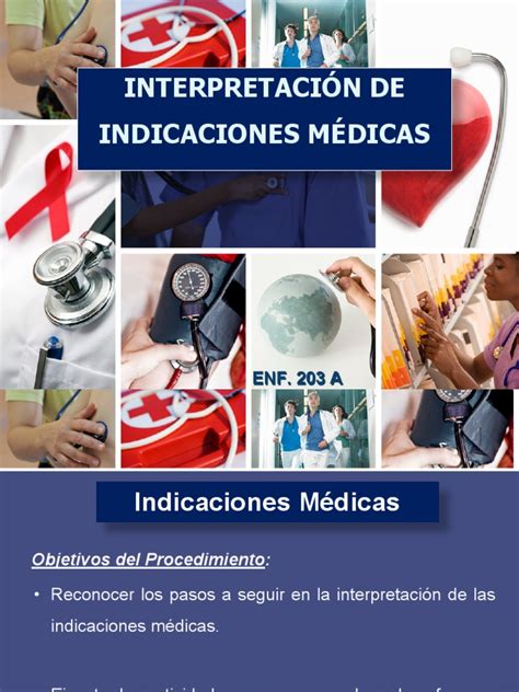 Interpretacion De Indicaciones Medicas Pdf