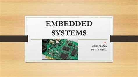 2 Block Diagram And Components Of Embedded System Pptx Operating Systems Computer