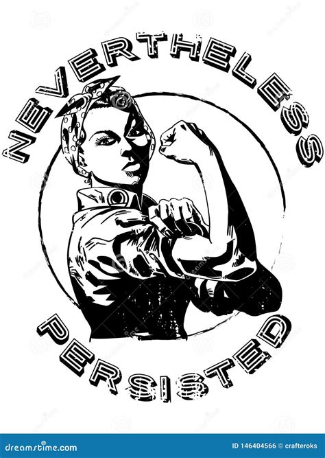 Rosie The Riveter Vector Illustration Cartoondealer Com