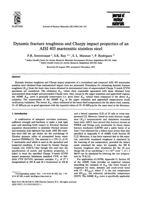 Pdf Ductile Brittle Transition Temperatures And Dynamic Fracture