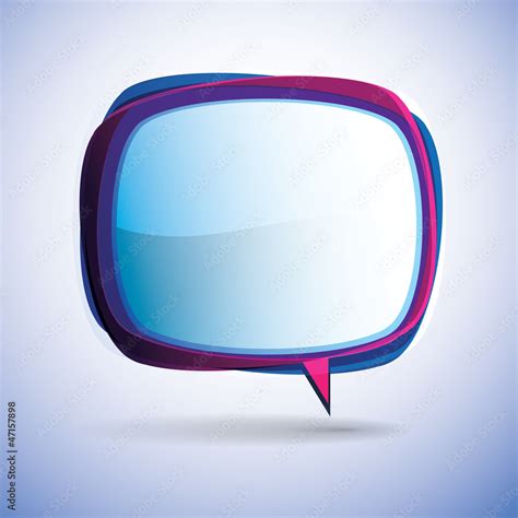 Speech Bubble Vector Background Stock Vector Adobe Stock