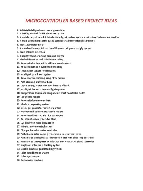 Embedded Systems Project Ideas Pdf Wireless Computer Network