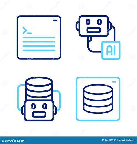 Big Data And Artificial Intelligence Concept Vector Illustration 115756628