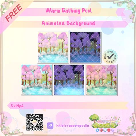 [f2u] Animated Vtuber Background Warm Bathing Pool Assetspedias Ko Fi Shop