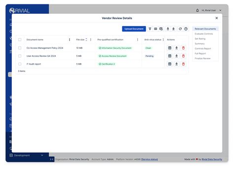 Vendor Cybersecurity Management Vendor Assessment