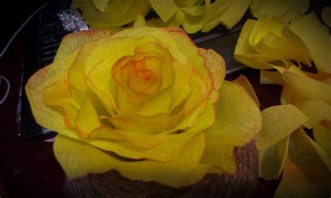 Роза из гофрированной бумаги Мастер класс Flowers Plants Rose