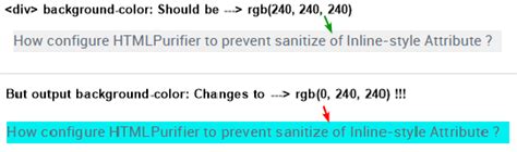 Php How To Prevent Htmlpurifier From Sanitizing The Inline Style Attribute Stack Overflow