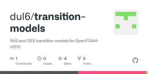 Github Dul6transition Models Ras And Des Transition Models For Openfoam V2012