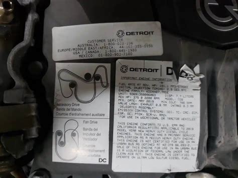Detroit Dd8 Engine For A 2020 Freightliner M2 106 For Sale Ste Julie