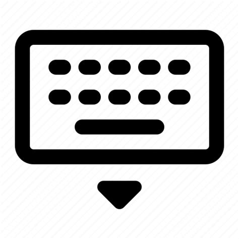 Hide Keyboard Computer Hardware Electronic Ui Icon Download On Iconfinder