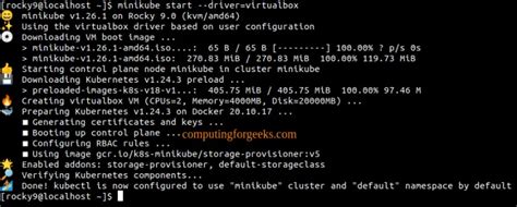 Run Minikube Kubernetes Cluster On Rocky Linux 9 ComputingForGeeks