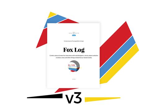 Fox Log New Design · Maxim Aginskys Log · Cssfox Community Of Web Designers And Website Awards