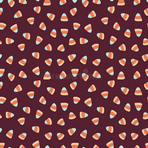Halloween Colorful Candy Corn Pattern Stock Vector Illustration Of Haunted Textile 284650364