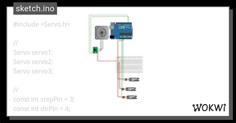 Robotic Arm Setup Wokwi Esp32 Stm32 Arduino Simulator