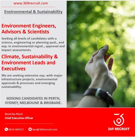 Bev Riach On Linkedin Currently Urgently Requiring Environmental And Sustainability Personnel…