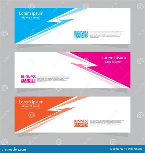 Vector Abstract Design Web Banner Template Web Design Elements Header Design Stock Vector