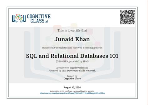 Thrilled To Announce My New Certification In 📌sql And Relational