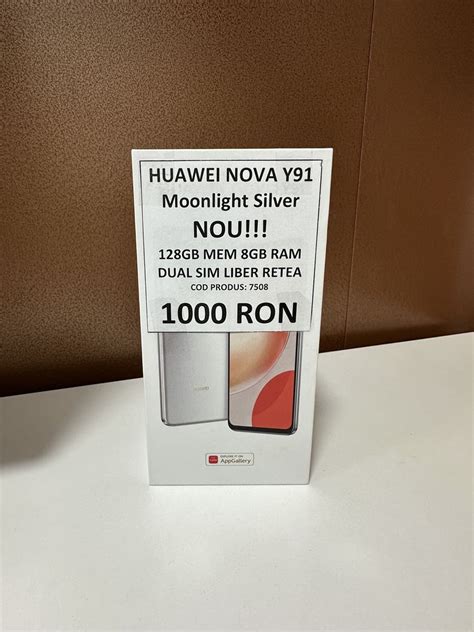 Huawei Nova Y Moonlight Silver Gb Gb Ram Dual Sim Nou Sigilat Bucuresti Sectorul OLX Ro