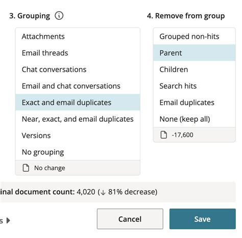 Deduplicate Sample Group And Remove Search Hits Via Search Settings Knowledge Base