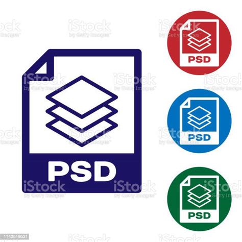 Blue Psd File Document Icon Download Psd Button Icon Isolated On White Background Psd File