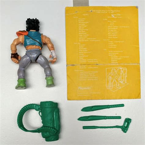 1989 Complete Vintage Tmnt Cardboard Pop Up Mutant Casey Jones Ninja Turtles 2097396799