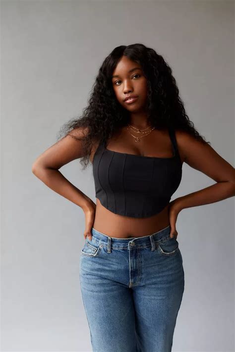 Uo Bell Corset Tank Top Urban Outfitters