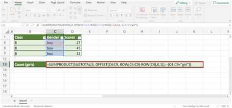 How To Use Subtotal With Countif In Excel Sheetaki
