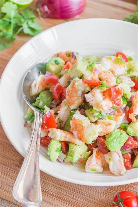 Shrimp Avocado Salad Cold And Refreshing Fifteen Spatulas