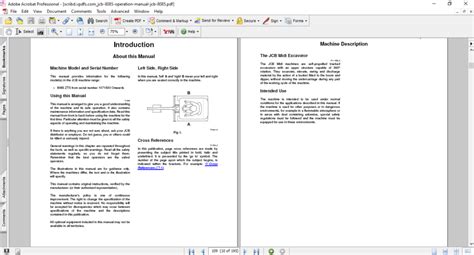 JCB 8085 ZTS Mini Excavator Operators Manual