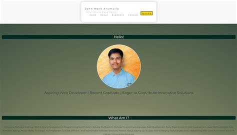 Johnmark Arumulla On Linkedin Portfoliowebsite Css Html Webdevelopment Codewaysolutions